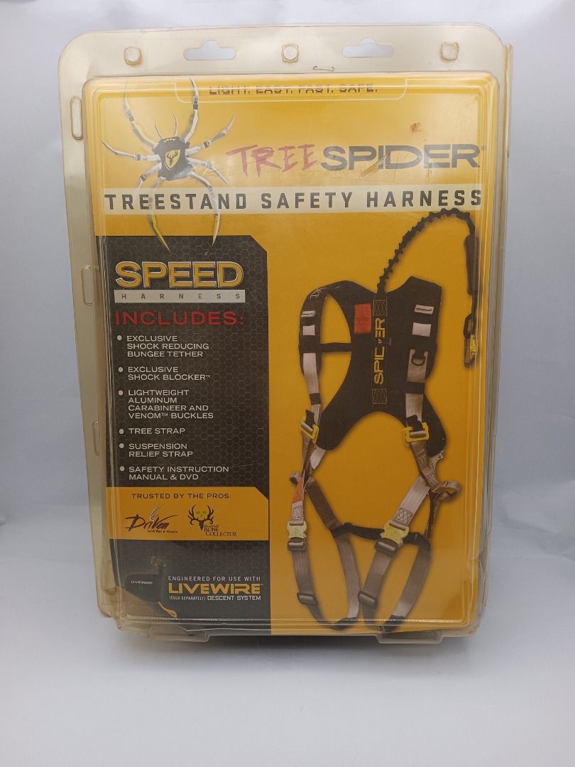 TREE SPIDER Safety Speed Harness Tree Stand with Bungee Aluminum ...