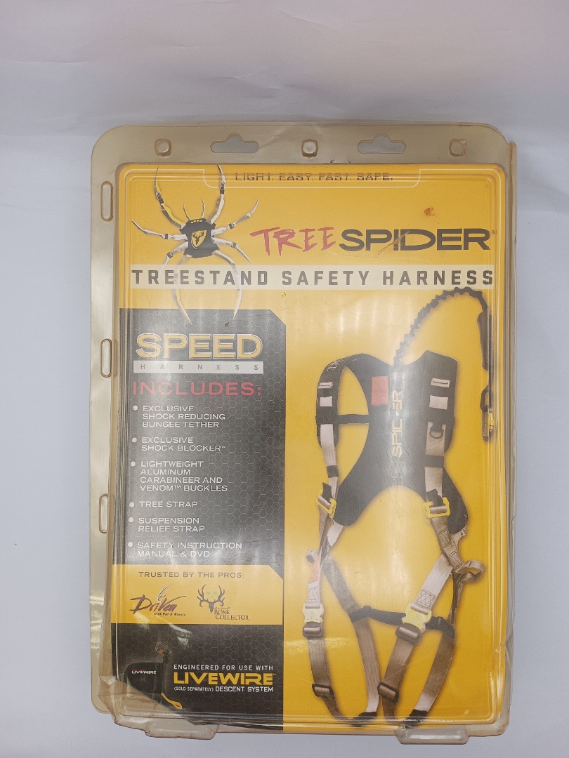 TREE SPIDER Safety Speed Harness Tree Stand with Bungee Aluminum ...