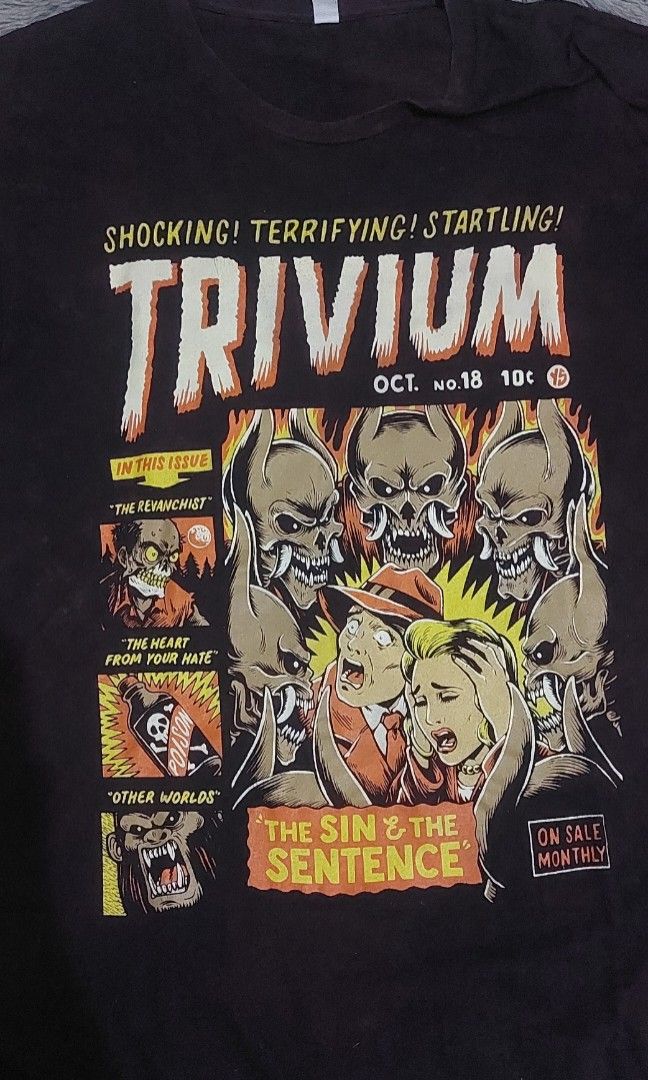 Trivium official merch, Fesyen Pria, Pakaian , Atasan di Carousell