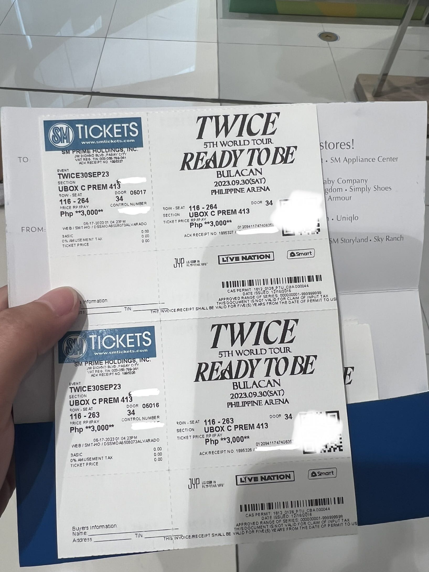 TWICE 5TH WORLD TOUR DAY 1, Tickets & Vouchers, Event Tickets on Carousell