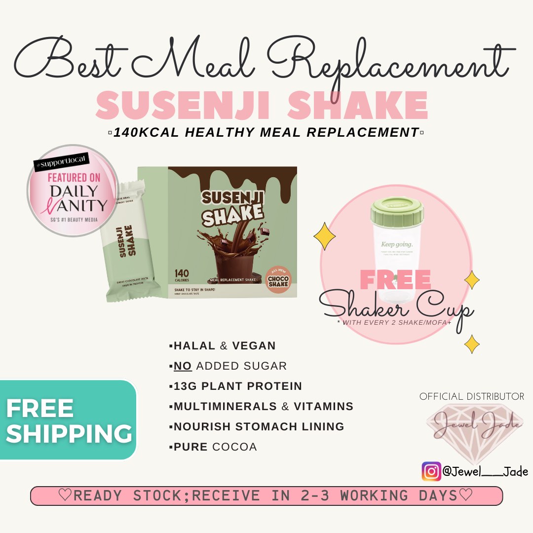 Susenji SHAKE Meal Replacement [VEGAN & HALAL], Health & Nutrition ...