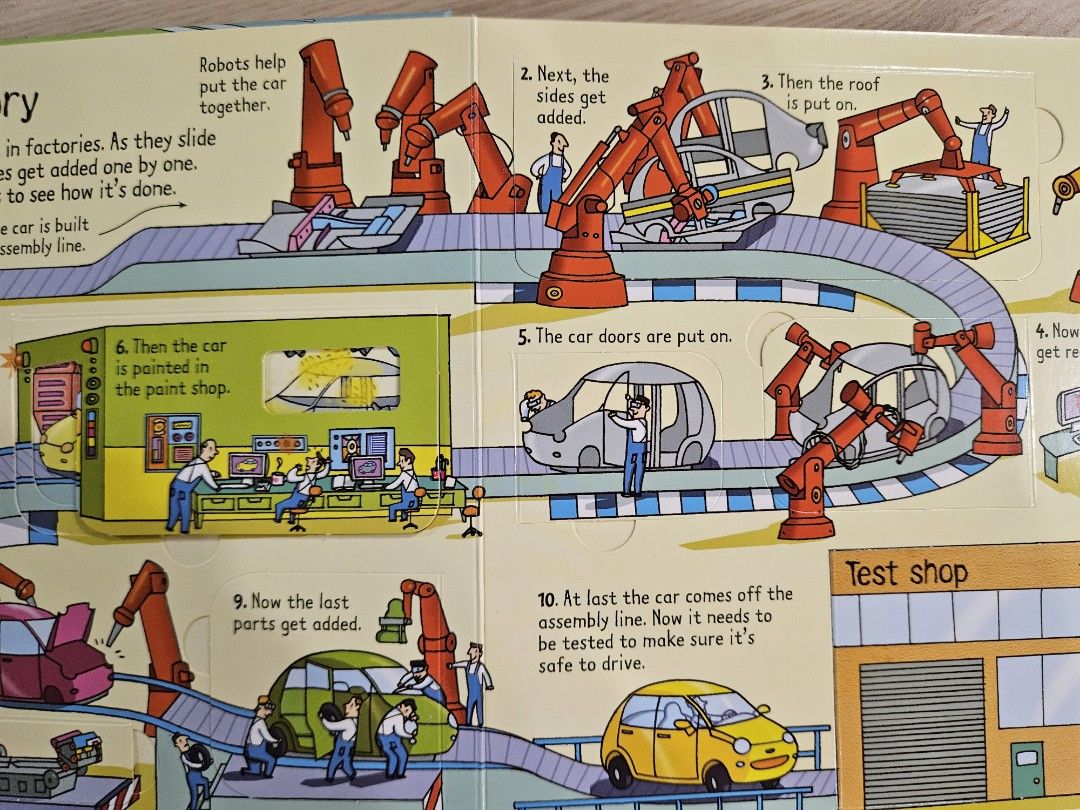 Usborne Look Inside Cars, Hobbies & Toys, Books & Magazines, Children's ...