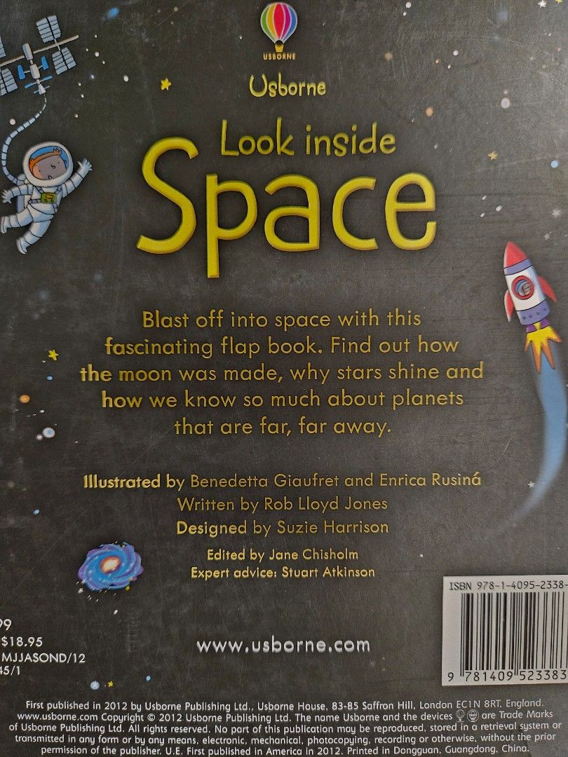 Usborne Look inside Space, Hobbies & Toys, Books & Magazines, Children ...