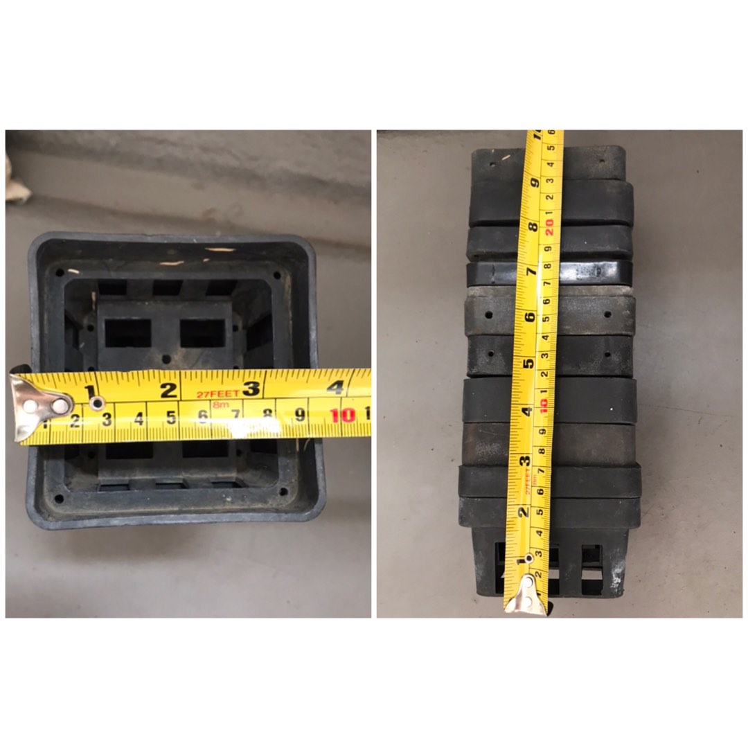 Used square plastic net pot (set of 11 pots), Furniture & Home Living ...