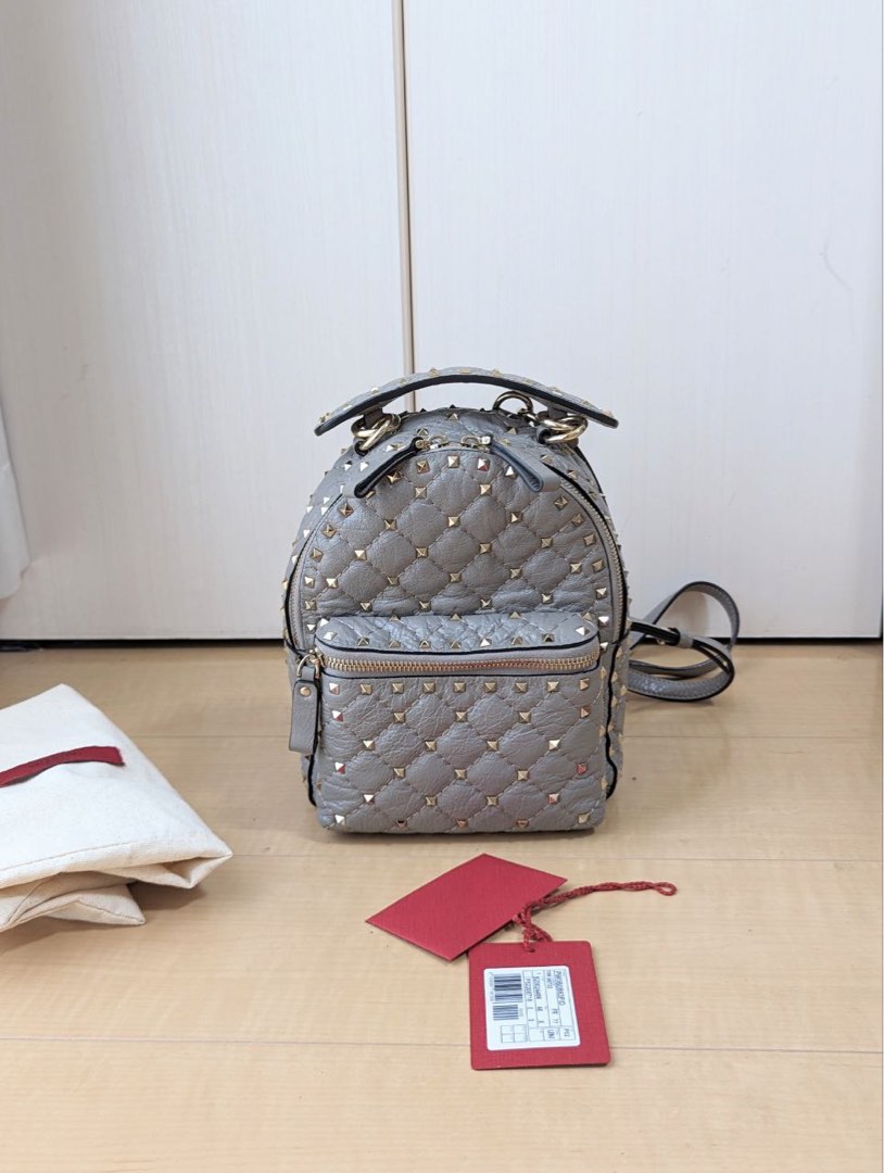 Valentino Mini Rockstud Spike Backpack, Luxury, Bags & Wallets on Carousell