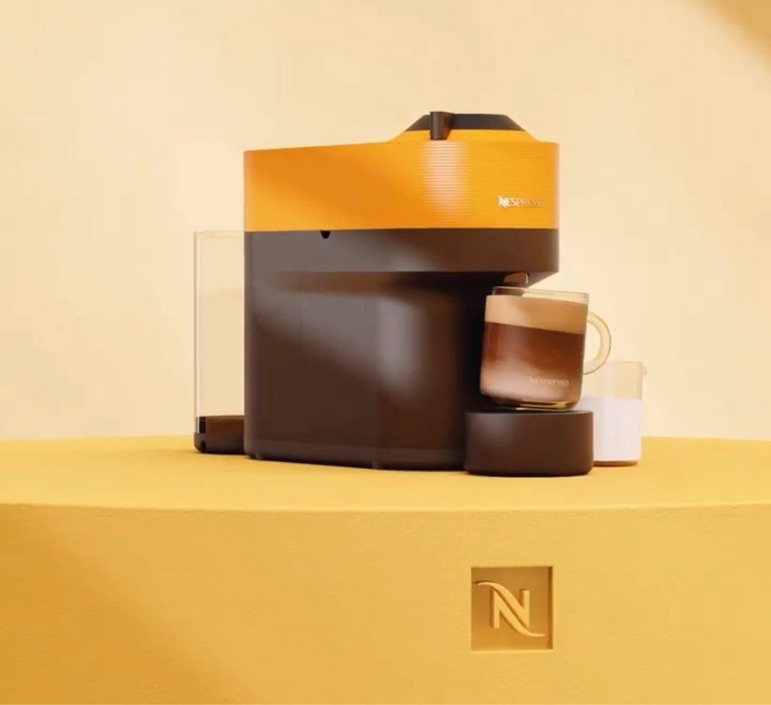 Vertuo Pop Nespresso Mango Yellow (+freebies), TV & Home Appliances ...