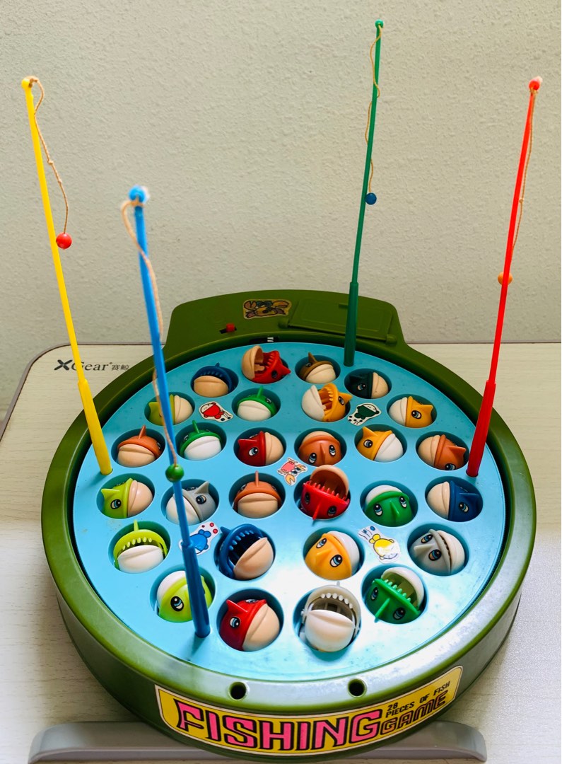 Vintage Fishing Game: 28 pieces (1980s by Playmates), Hobbies & Toys ...