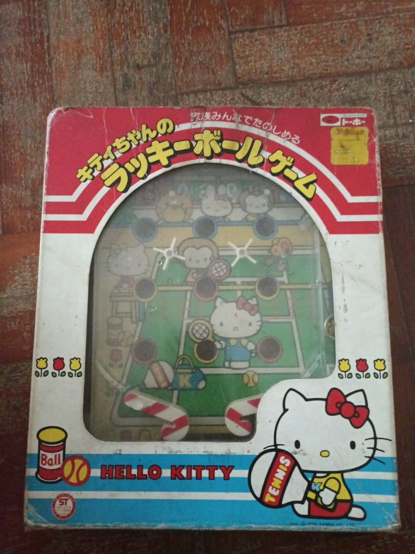 Vintage Hello Kitty Tennis Pinball Toy, Hobbies & Toys, Memorabilia ...