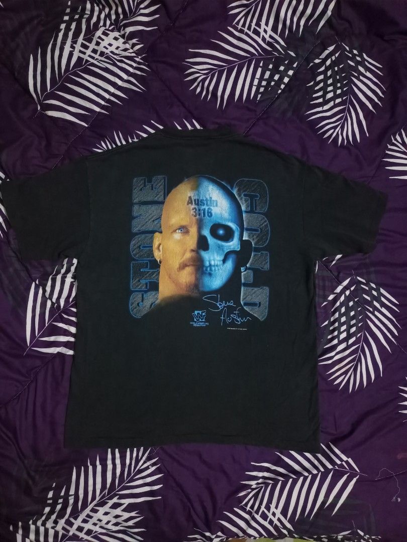 VTG WWE STONE COLD 90S, Men's Fashion, Tops & Sets, Tshirts & Polo ...