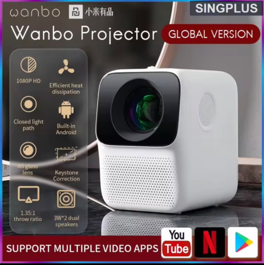Wanbo T2 Max, TV & Home Appliances, TV & Entertainment, Projectors on ...