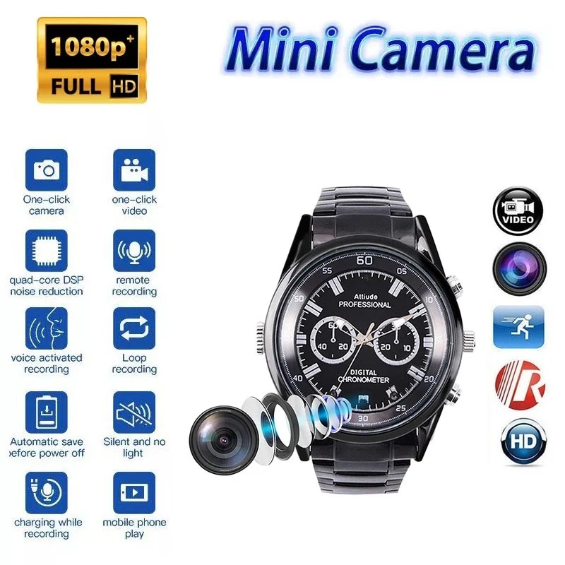 Watch Camera Mini Micro Action Wireless Video Recorder Invisible Espion ...