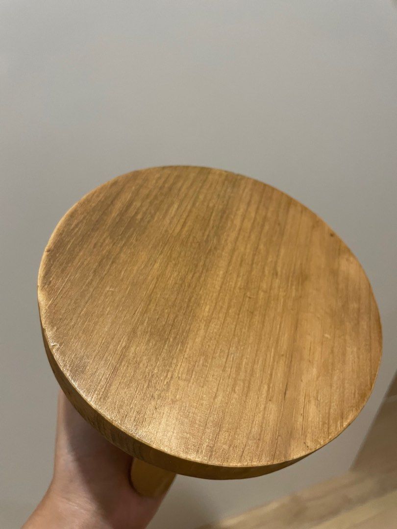 Wooden Round Pedestal Decor Stand, Furniture & Home Living, Home Decor ...