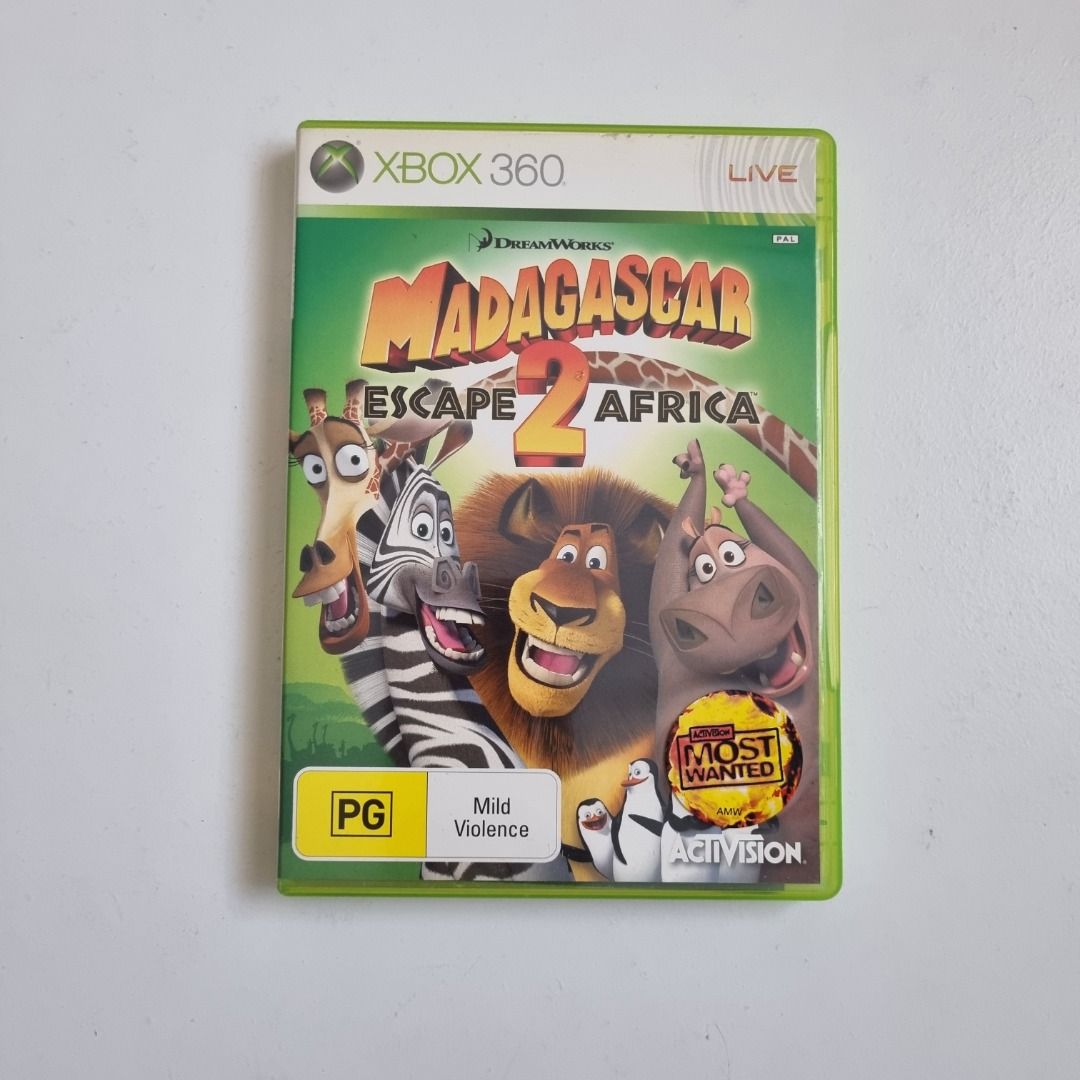 Xbox 360 Madagascar Escape 2 Africa PAL Microsoft Tested Pre-Owned ...