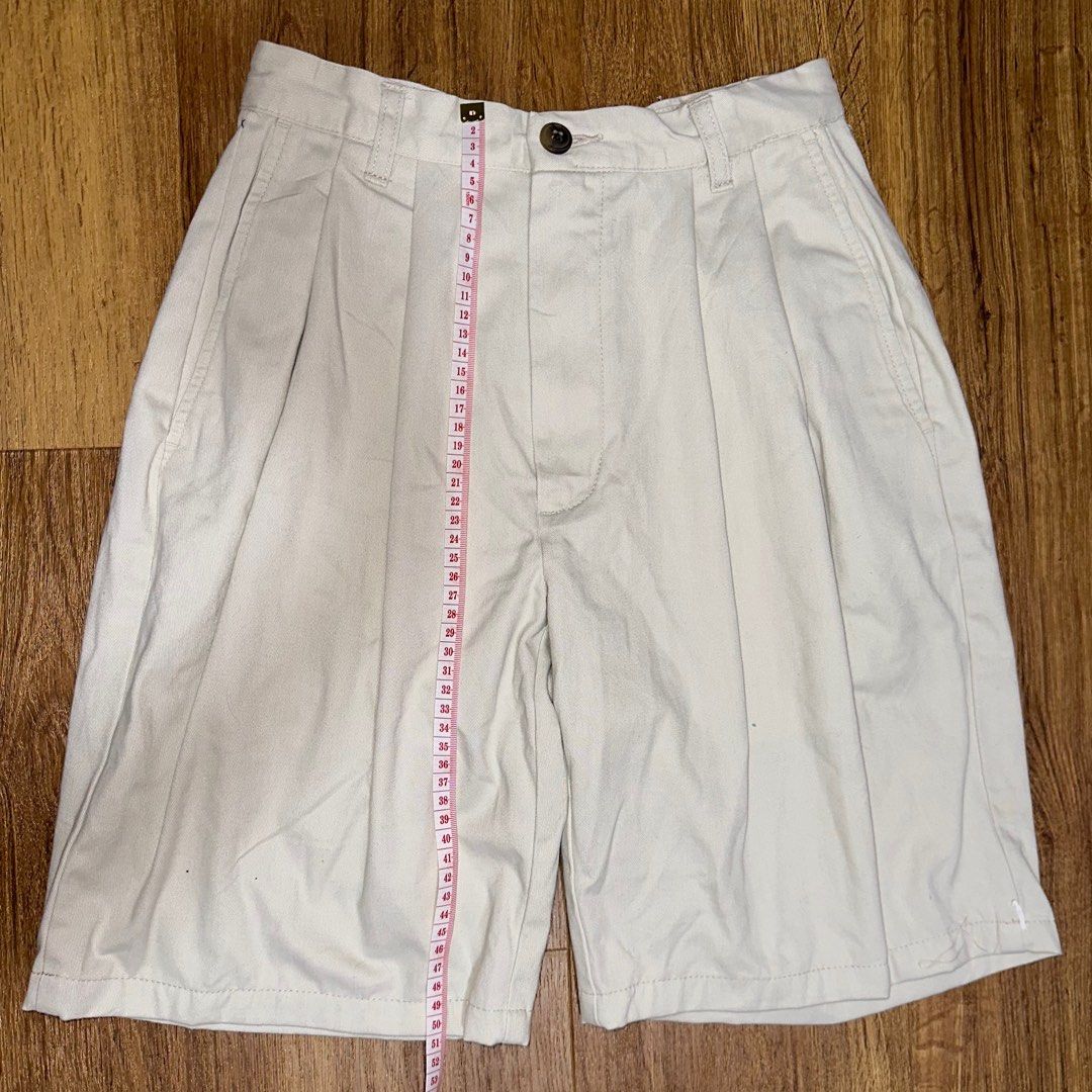 Y2K Cream Jorts, Women's Fashion, Bottoms, Shorts on Carousell