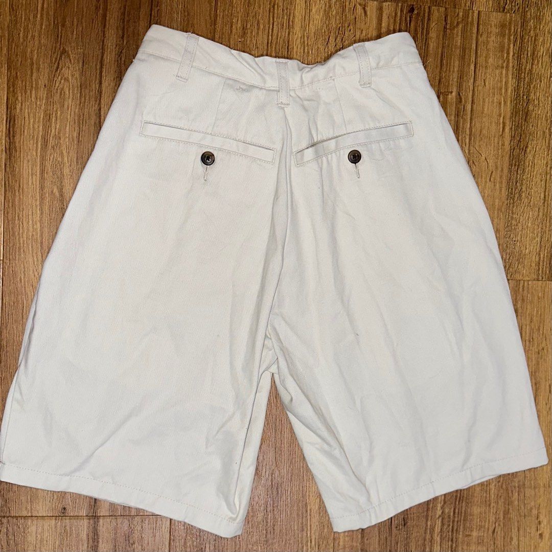 Y2K Cream Jorts, Women's Fashion, Bottoms, Shorts on Carousell