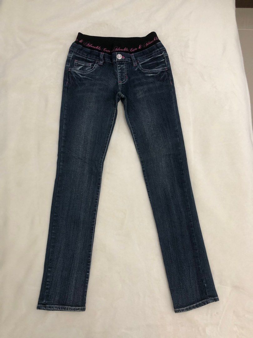 y2k retro vintage style (japan/japanese brand) straight cut denim maong ...