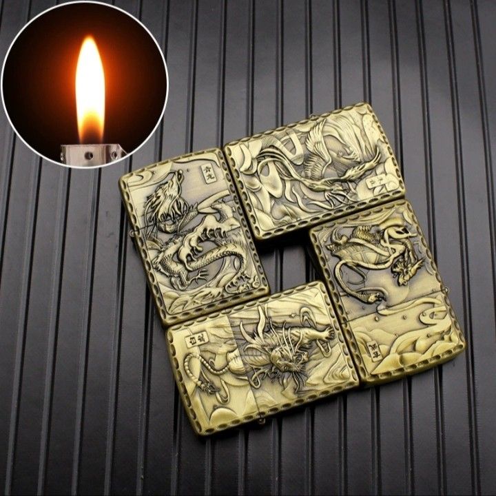 Zippo type mythical creature kerosene lighter, Furniture & Home Living ...