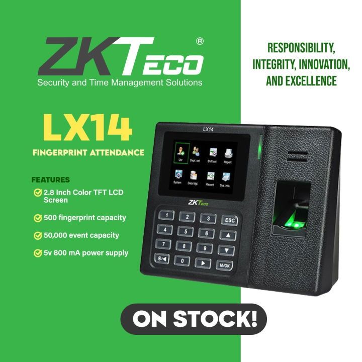 ZKTECO BIOMETRIC LX-14, Computers & Tech, Office & Business Technology on Carousell