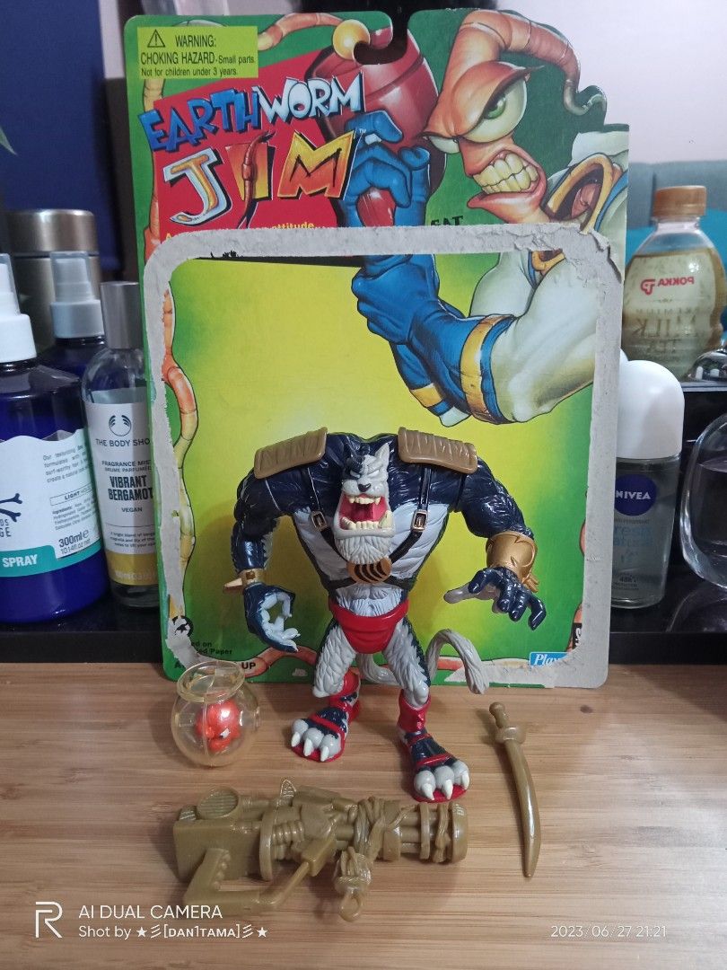 1995 Playmates Earthworm Jim Set Vintage 90s, Hobbies & Toys, Toys ...