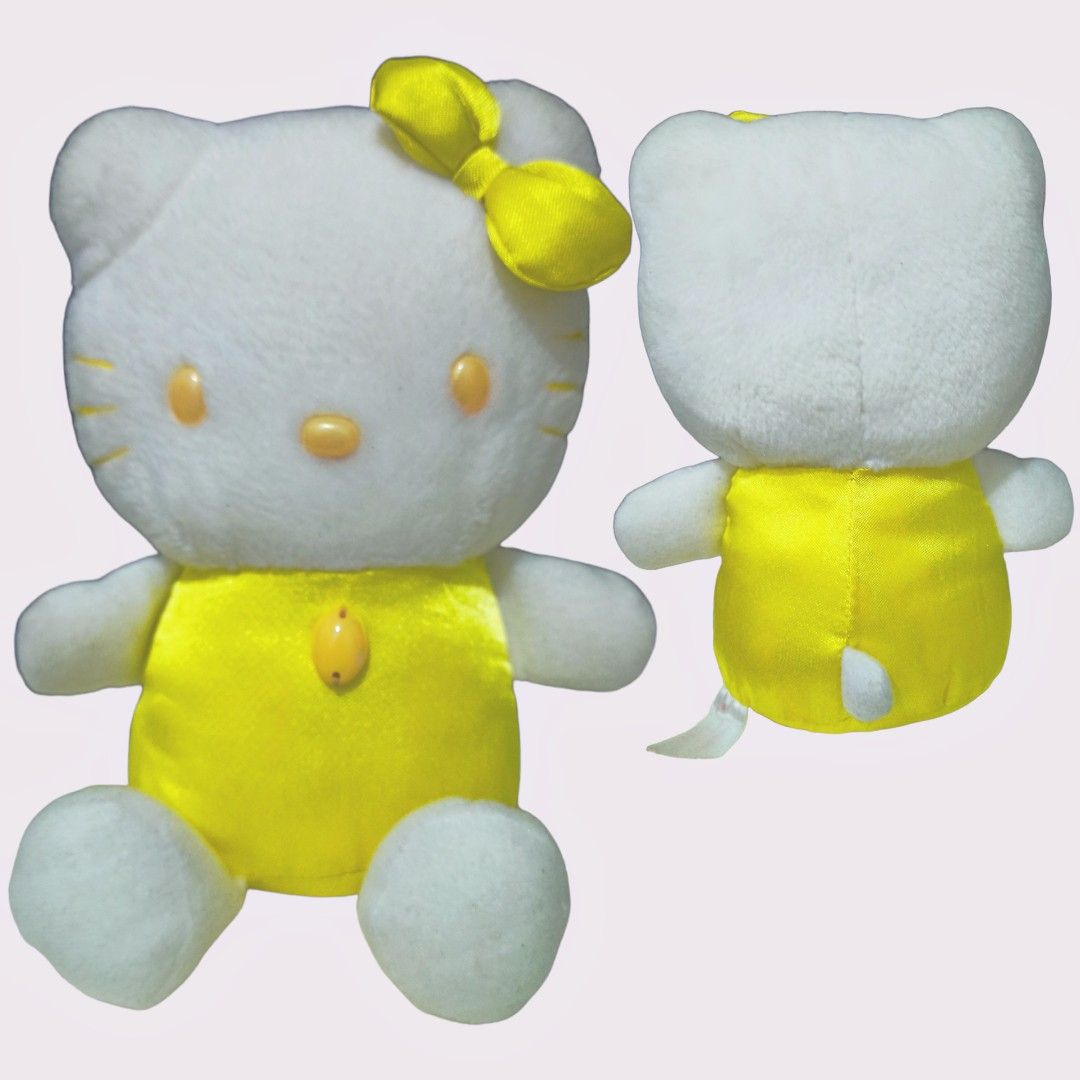 19cm yellow hello kitty sanrio stuffed toys on Carousell