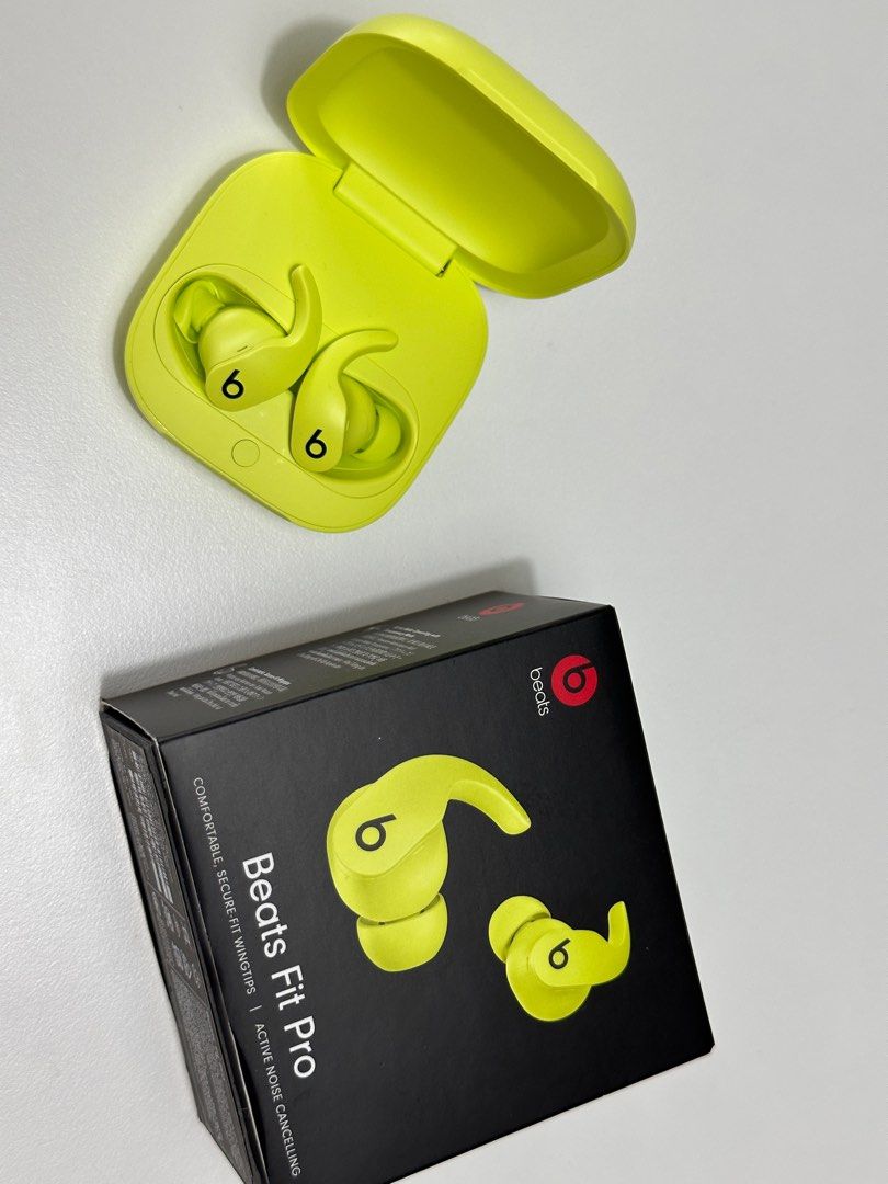 1 week old Beats fit pro volt yellow 99% bought mbs 19th june, Audio ...