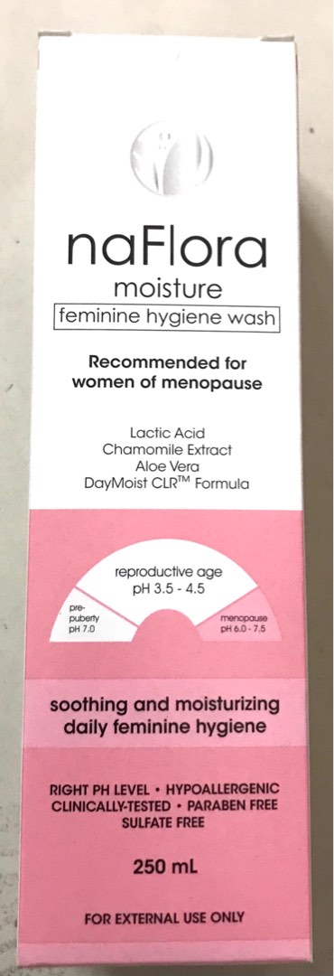 250mL NaFlora Moisture Feminine Hygiene Wash Recommended for Women of ...
