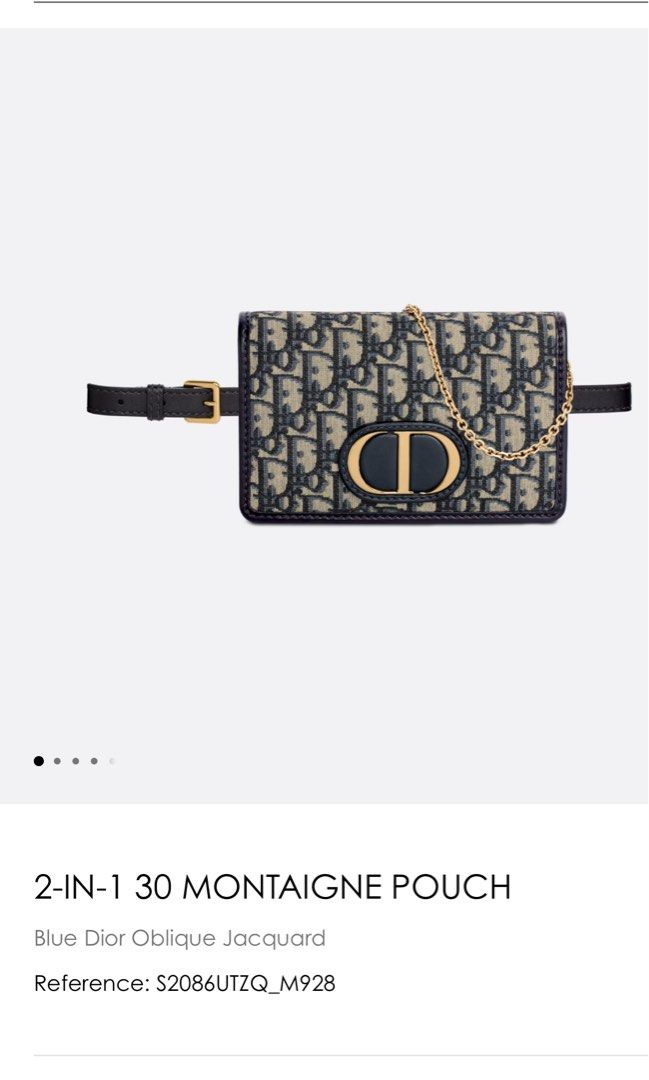 30 Montaigne pouch, Luxury, Bags & Wallets on Carousell