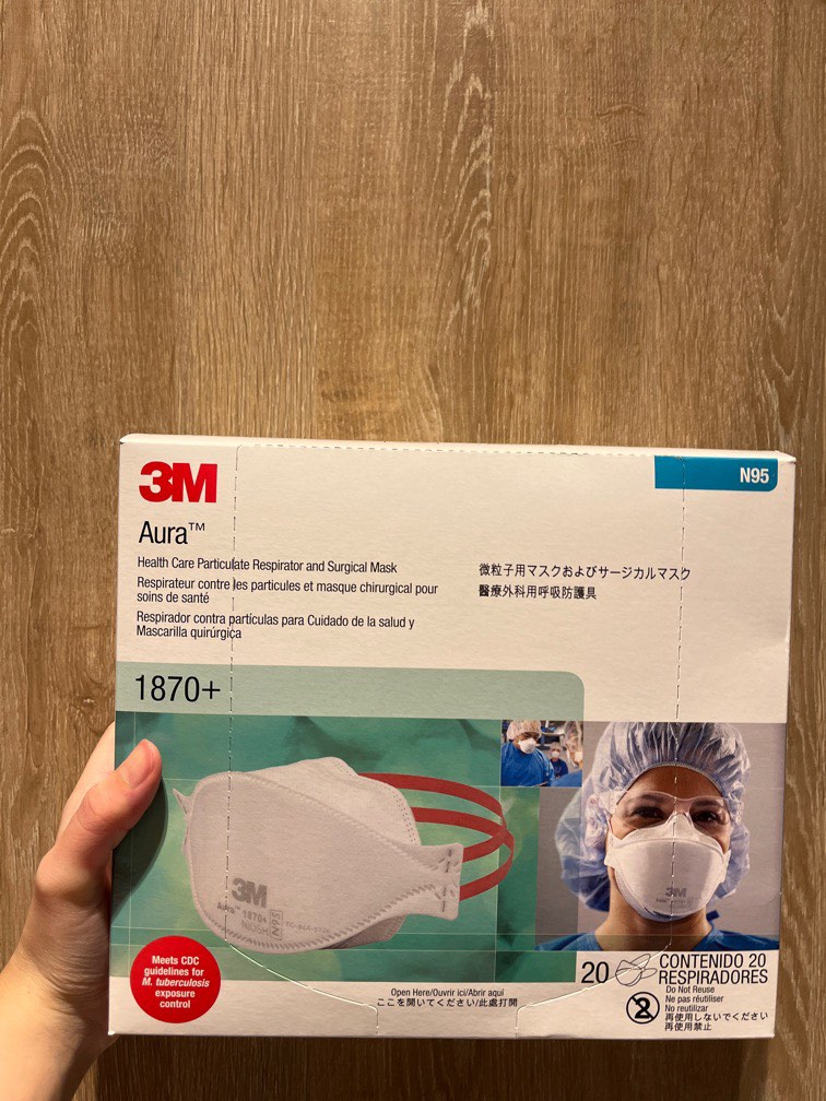 3M AURA 1870+ MASK, Health & Nutrition, Face Masks & Face Shields on ...