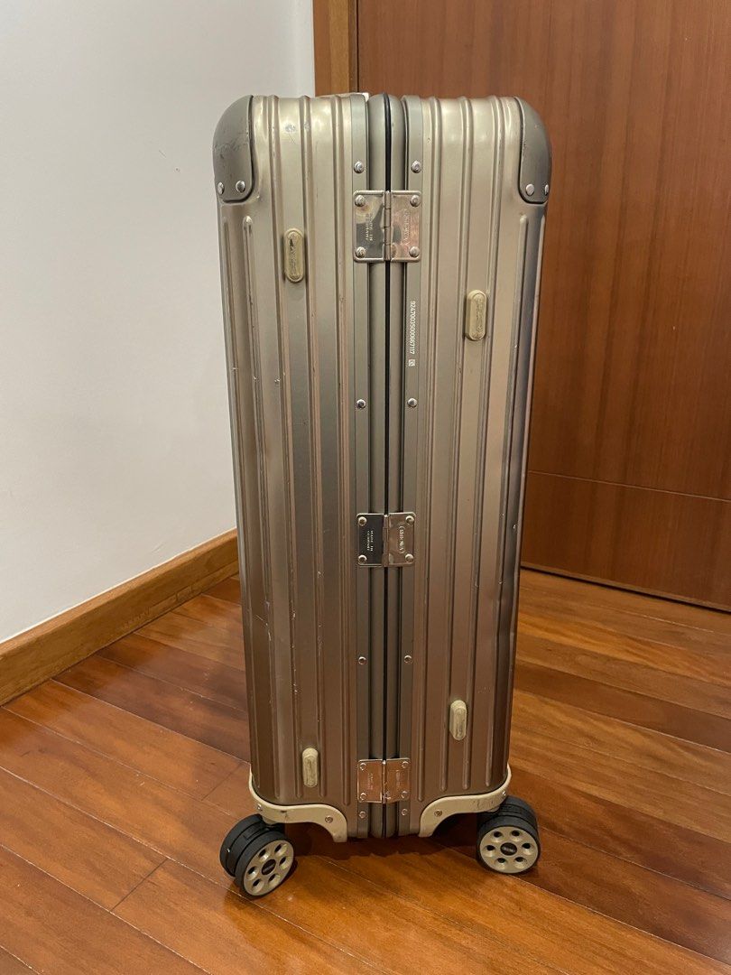 82L Rimowa Titanium E-tag, Hobbies & Toys, Travel, Luggage on Carousell
