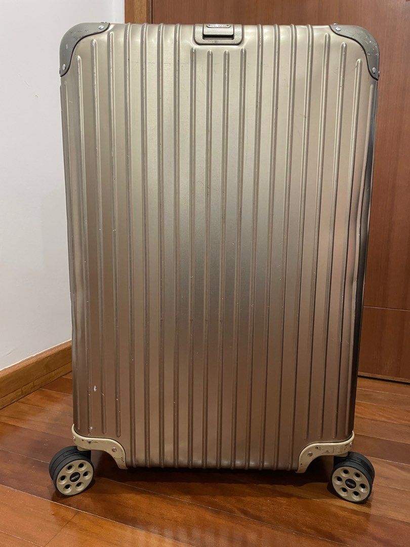 82L Rimowa Titanium E-tag, Hobbies & Toys, Travel, Luggage on Carousell