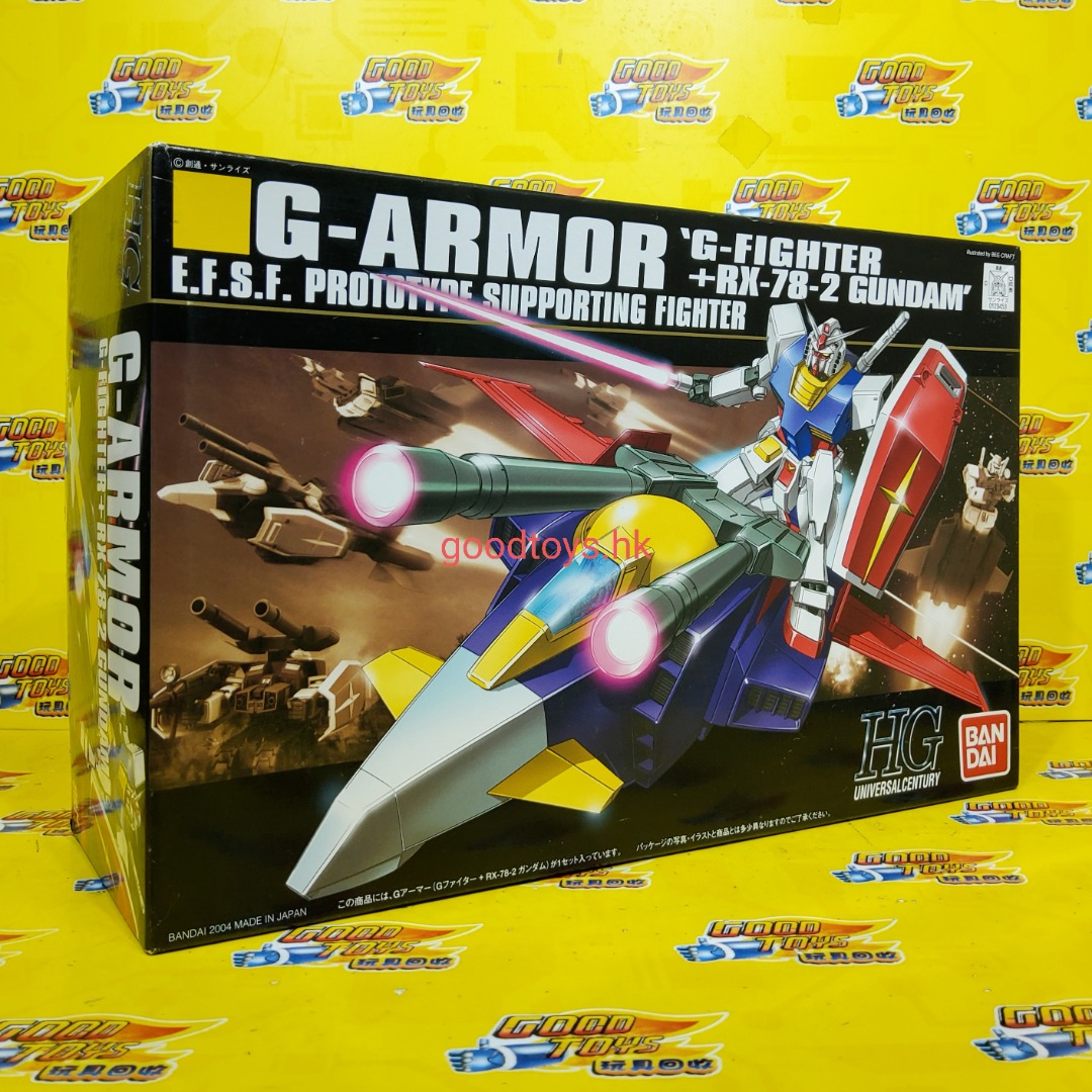 全新 BANDAI 高達 1/144 HG 模型 NO.050 G-ARMOR G-FIGHTER + RX-78-2 GUNDAM G戰機 ...