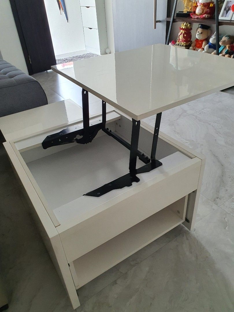 Adjustable Recliner Coffee Table / Study Table, Furniture & Home Living ...