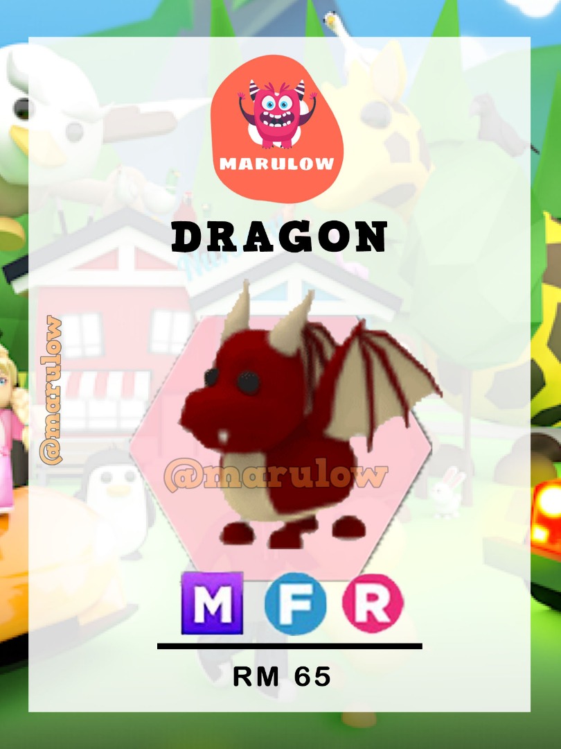 Adopt Me -Dragon MFR ( Roblox ), Video Gaming, Gaming Accessories, In ...