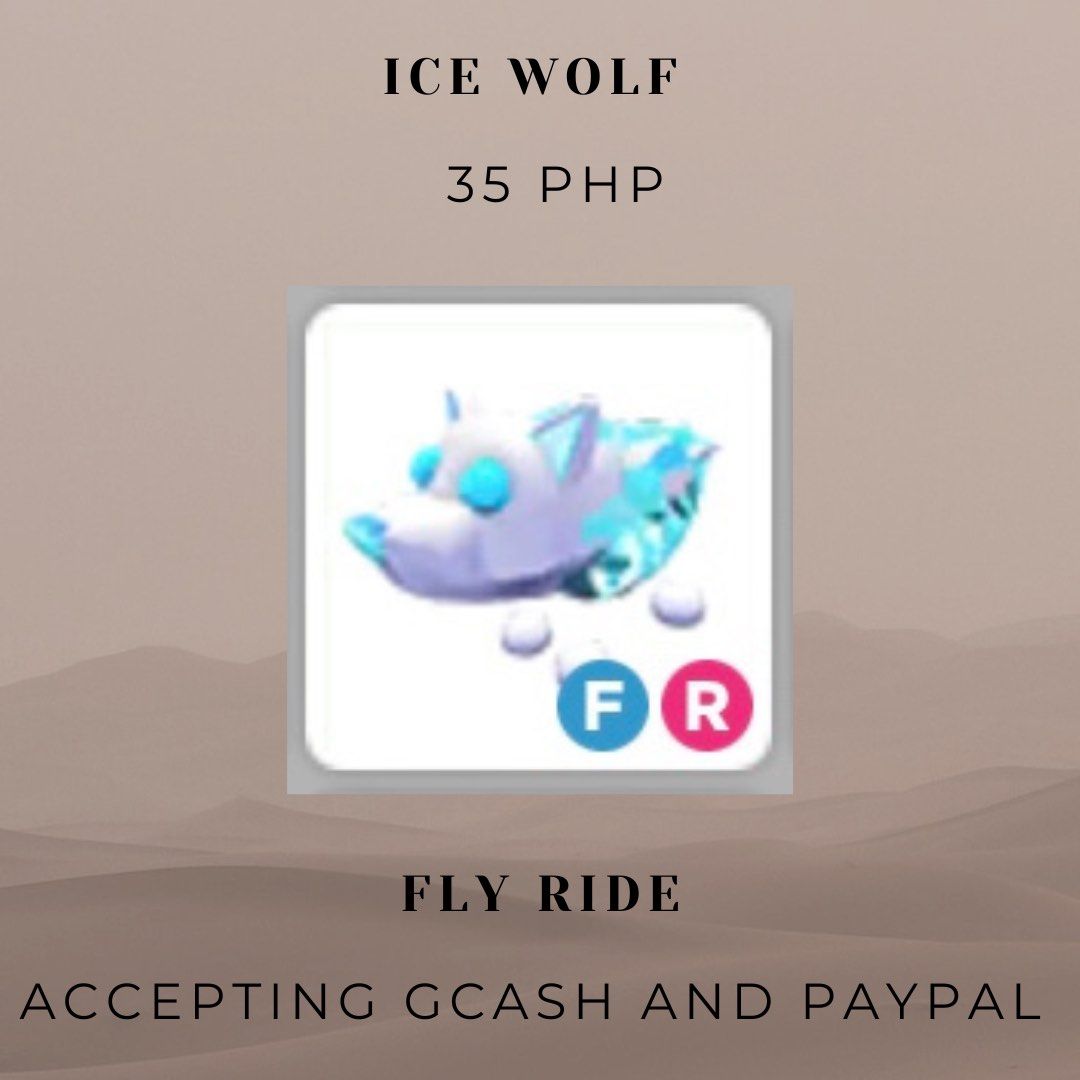 Adopt Me Pets |Ice Wolf, Video Gaming, Gaming Accessories, In-Game ...