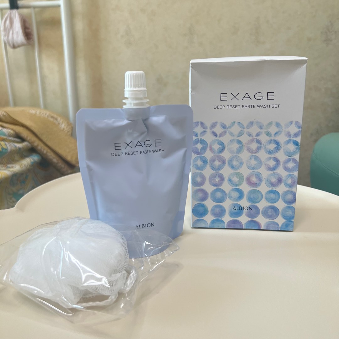 Albion Exage deep reset paste wash set, Beauty & Personal Care, Face ...