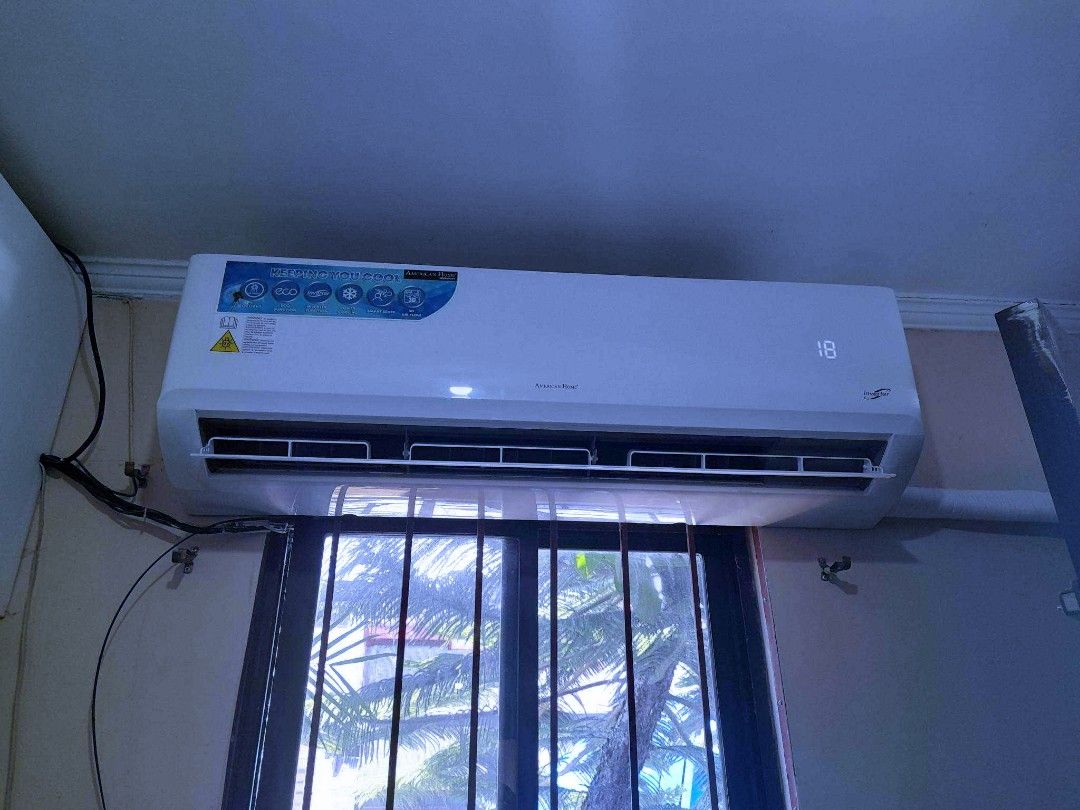AMERICAN HOME SPLIT TYPE AIRCON BRAND NEW FREE INSTALLATION, TV & Home ...