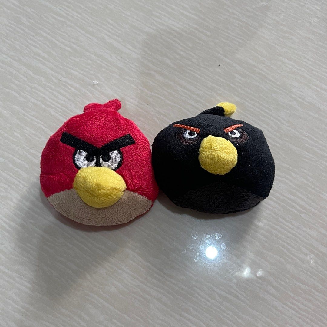 Angry birds plushie small stuffed toy set of 2 on Carousell