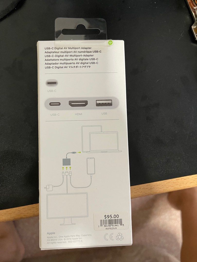 Apple USB-C to Digital AV Multiport Adapter, Computers & Tech, Parts & Accessories, Cables ...