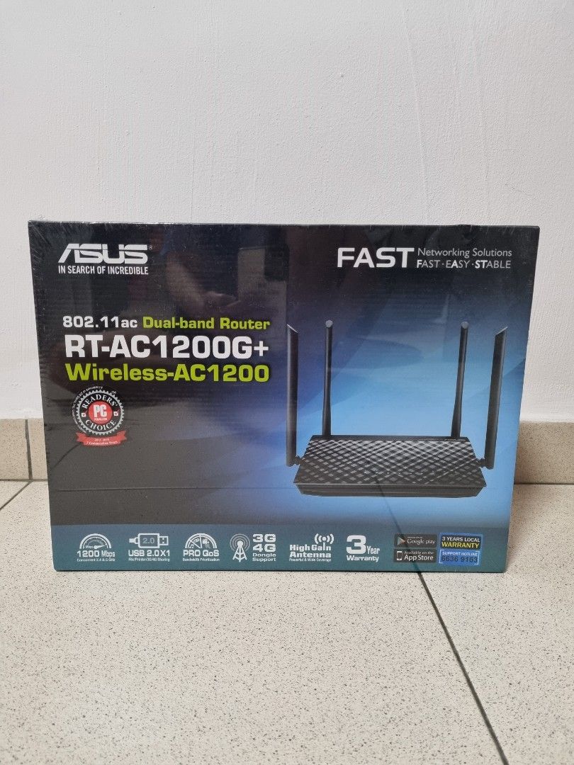 ASUS RT-AC1200G+ Router, Computers & Tech, Parts & Accessories ...