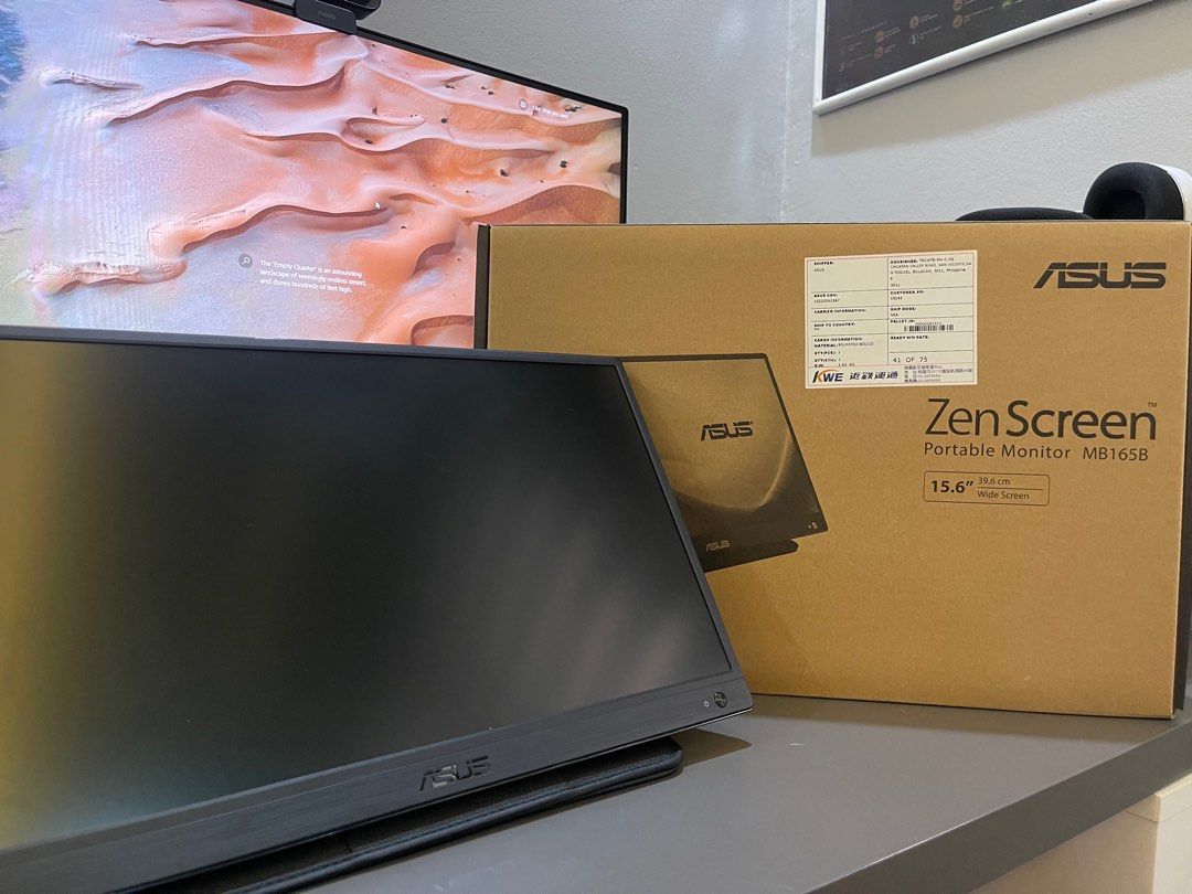 ASUS Zenscreen MB165B Portable Monitor, Computers & Tech, Parts ...