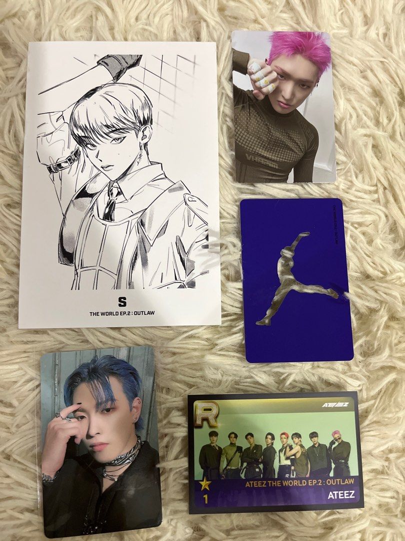 Ateez The World EP 2 OutLaw POB San HongJong Jongho MinGi PC Hobbies 