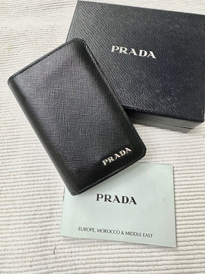 Authentic Prada Card Holder, Luxury, Bags & Wallets on Carousell