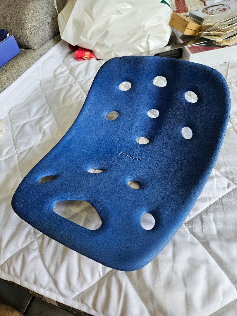 Backjoy Posture Chair back support blue, Health & Nutrition, Braces ...