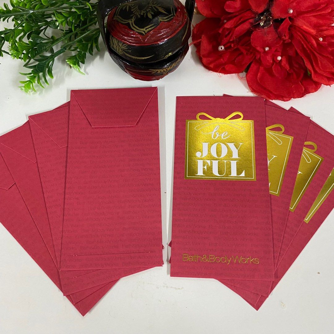 Bath&Body works Ang Pow packet_JOYFUL Ang Pow Packet_ Red packet_ 红包 ...