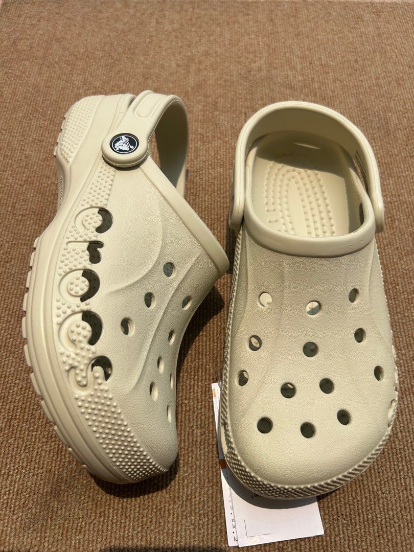 BAYA BONE CROCS, Men's Fashion, Footwear, Slippers & Slides on Carousell