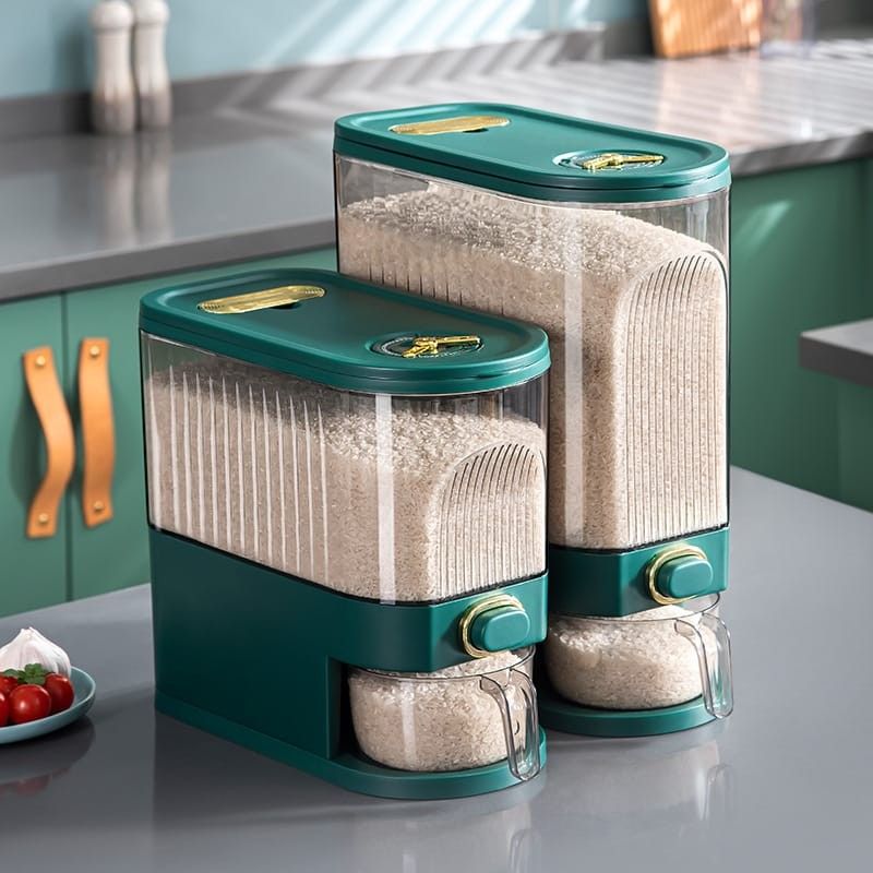 Bekas Beras Transparent 5kg, Furniture & Home Living, Kitchenware ...