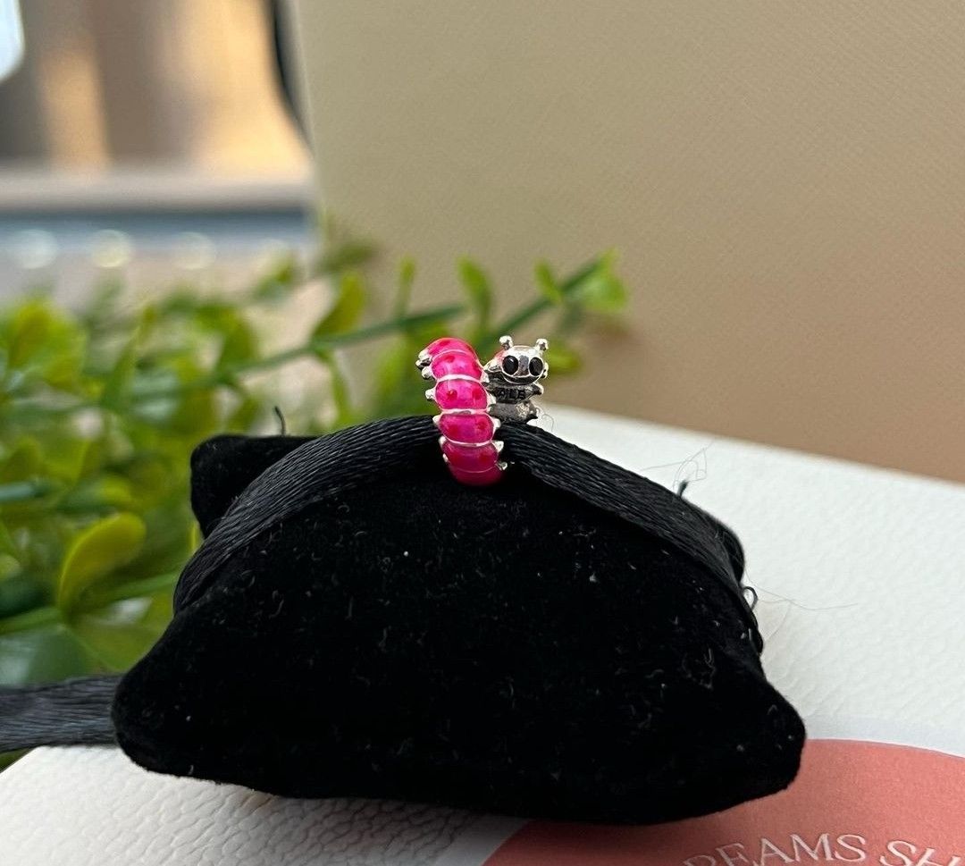 ⭐BIG SALE PANDORA AUTH CUTE CURLED CATERPILLAR, Women's Fashion ...