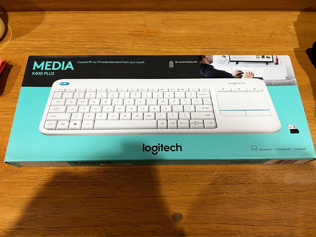 BNIB Logitech k400 plus wireless keyboard, Computers & Tech, Parts & Accessories, Computer ...