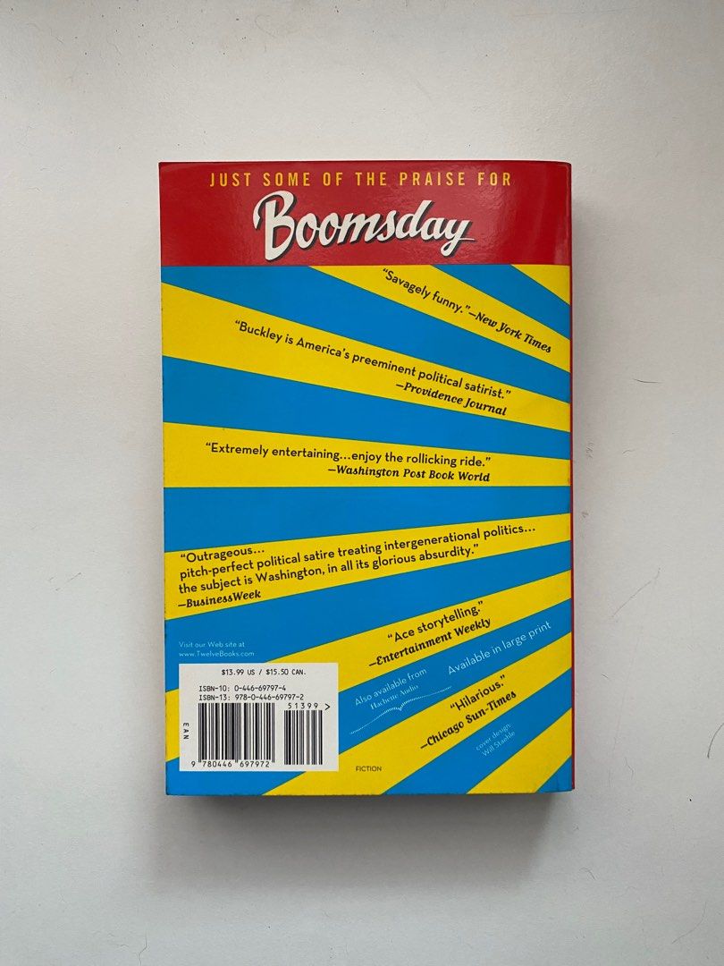 Boomsday (Christopher Buckley), Hobbies & Toys, Books & Magazines ...