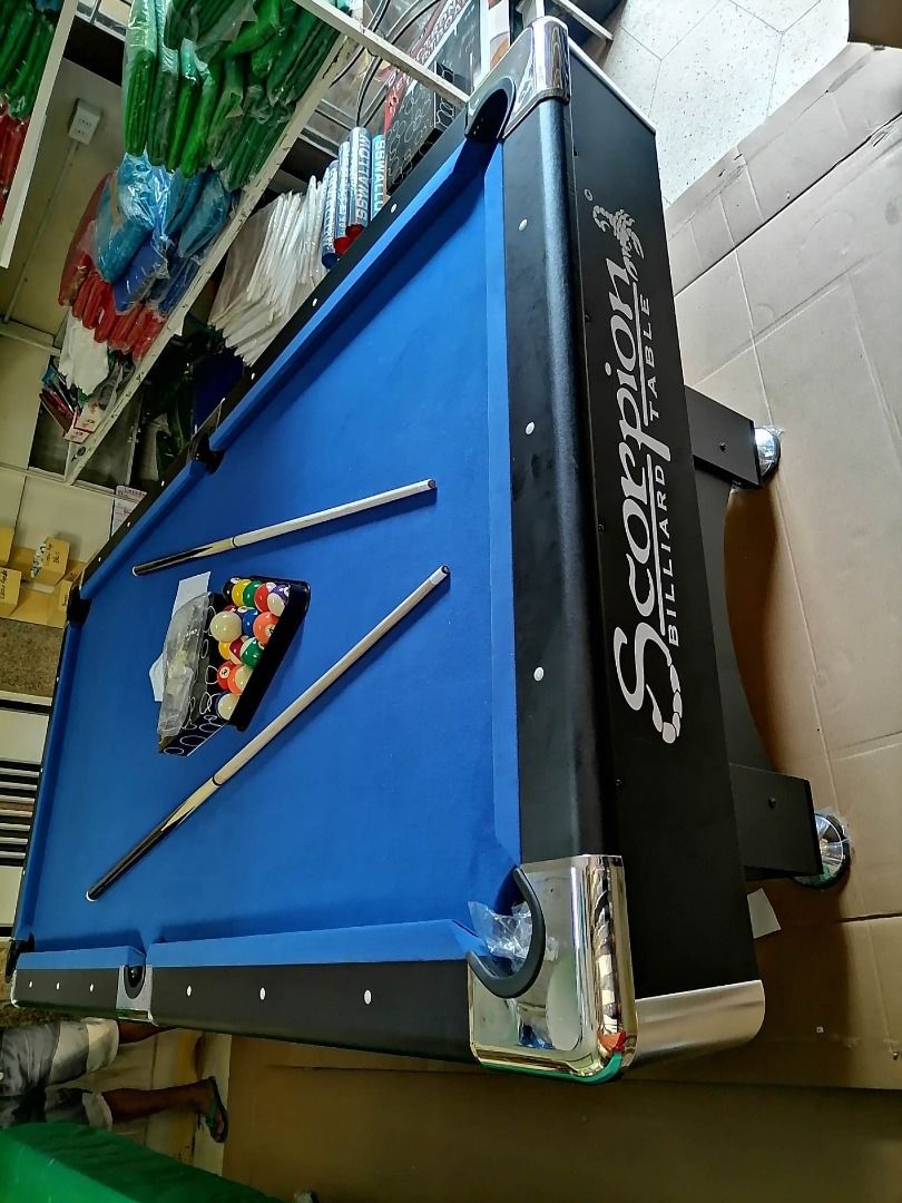 BRAND NEW 4x8ft SCORPION BILLIARD TABLE MDF, Sports Equipment, Sports ...